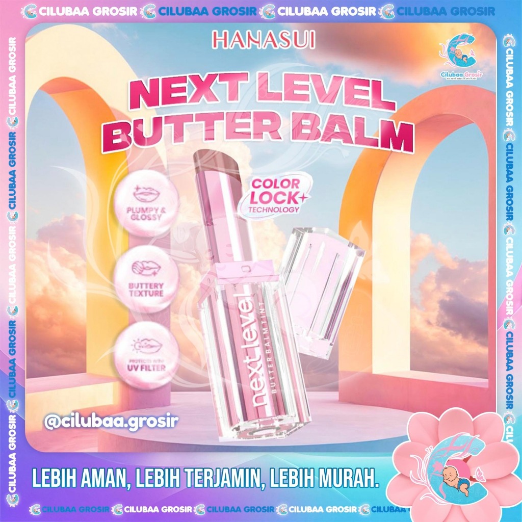 Jual HANASUI Next Level Butter Balm Tint || Lip Balm Melembabkan ...