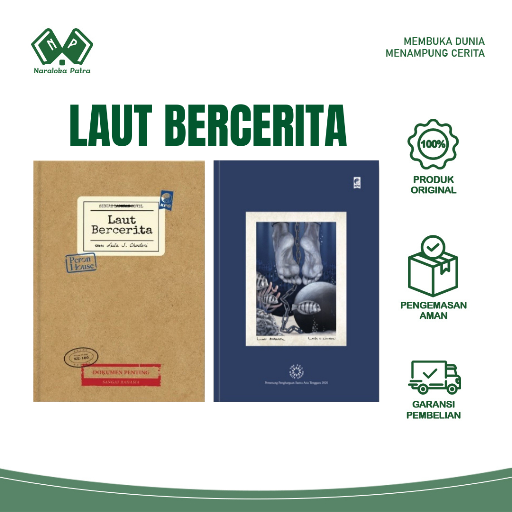 Jual [ BUY 1 GET 2 ] Buku Novel Laut Bercerita Ed. Hardcover - Leila S ...