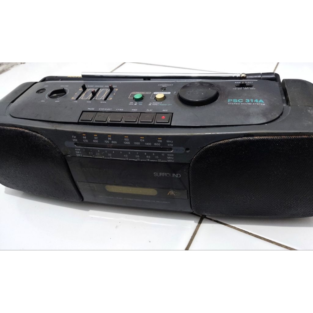 Jual Radio tape compo Polytron ampli stereo equalizer bass woofer ...