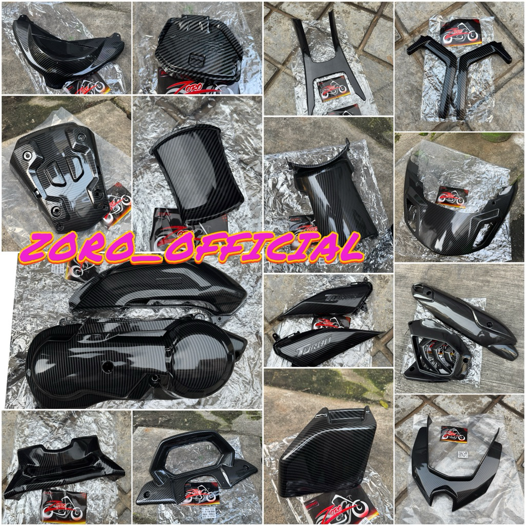 Jual Paket Cover Carbon Nmax Neo / Neo S / Nmax New Turbo Tech Tutup ...