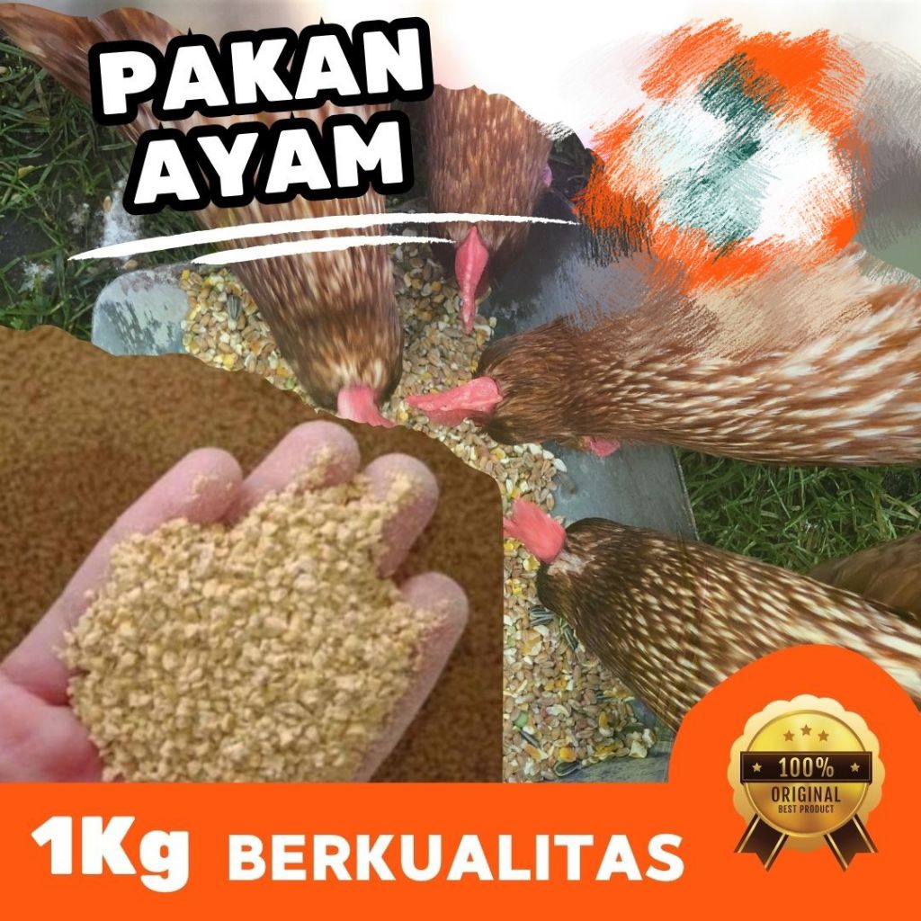 Jual PAKAN AYAM(PUR) 1kg pakan ayam daging | Shopee Indonesia