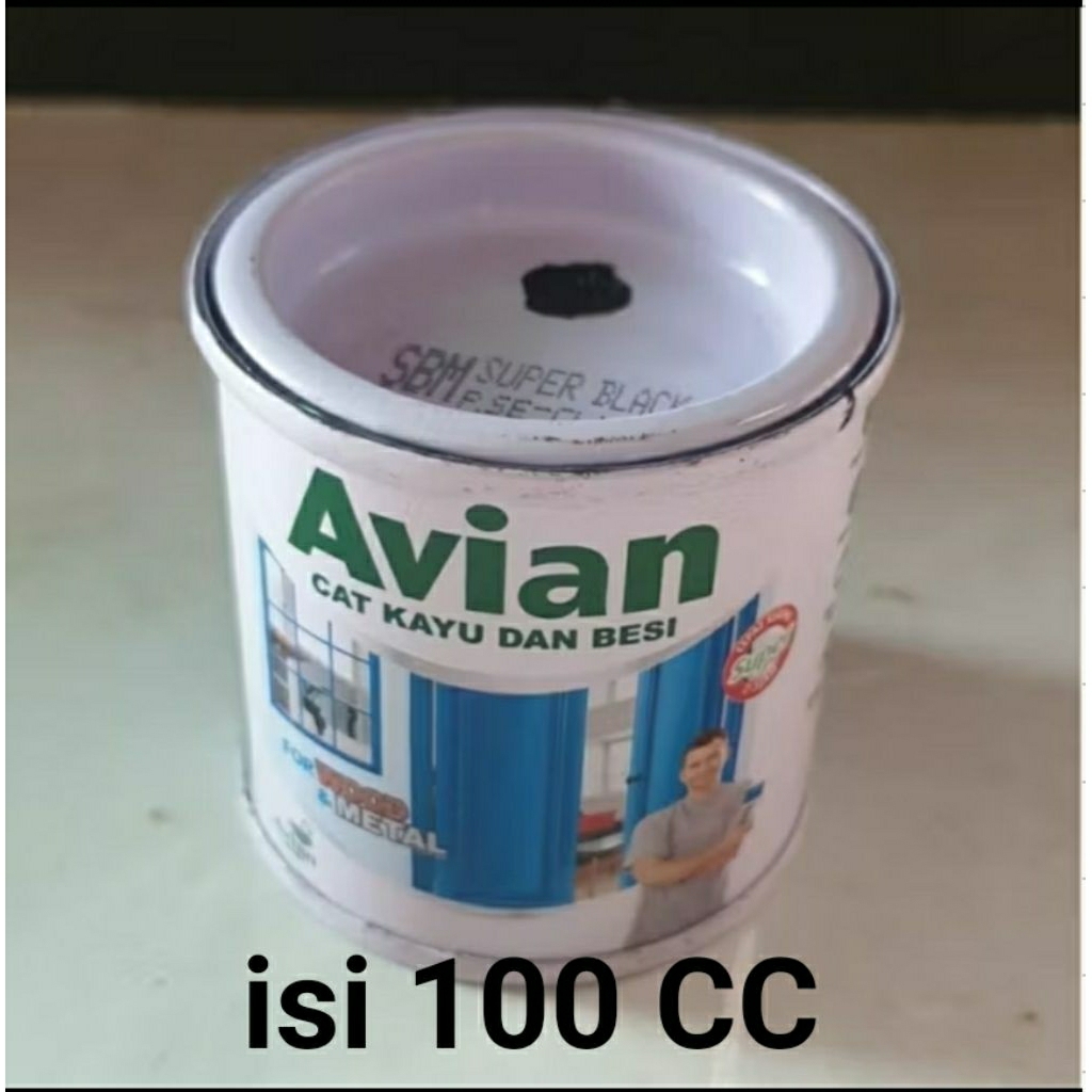 Jual Cat avian kayu dan besi warna hitam dof dop,SBM=super black matt ...