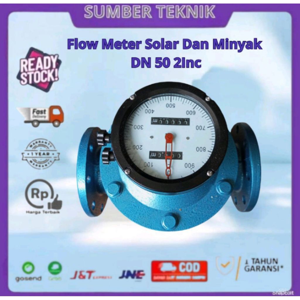 Jual Flow meter Solar Flow Meter Minyak Model TOKICHO 2" Oval Gear ...