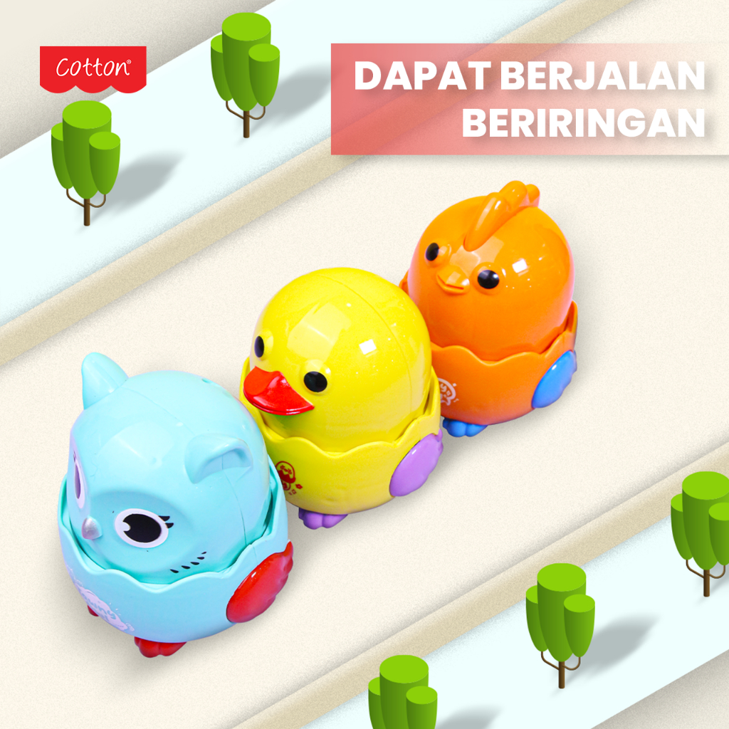 Jual Cotton TELUR BERJALAN Tanpa Baterai Mainan Anak Mainan Anak/Bayi ...