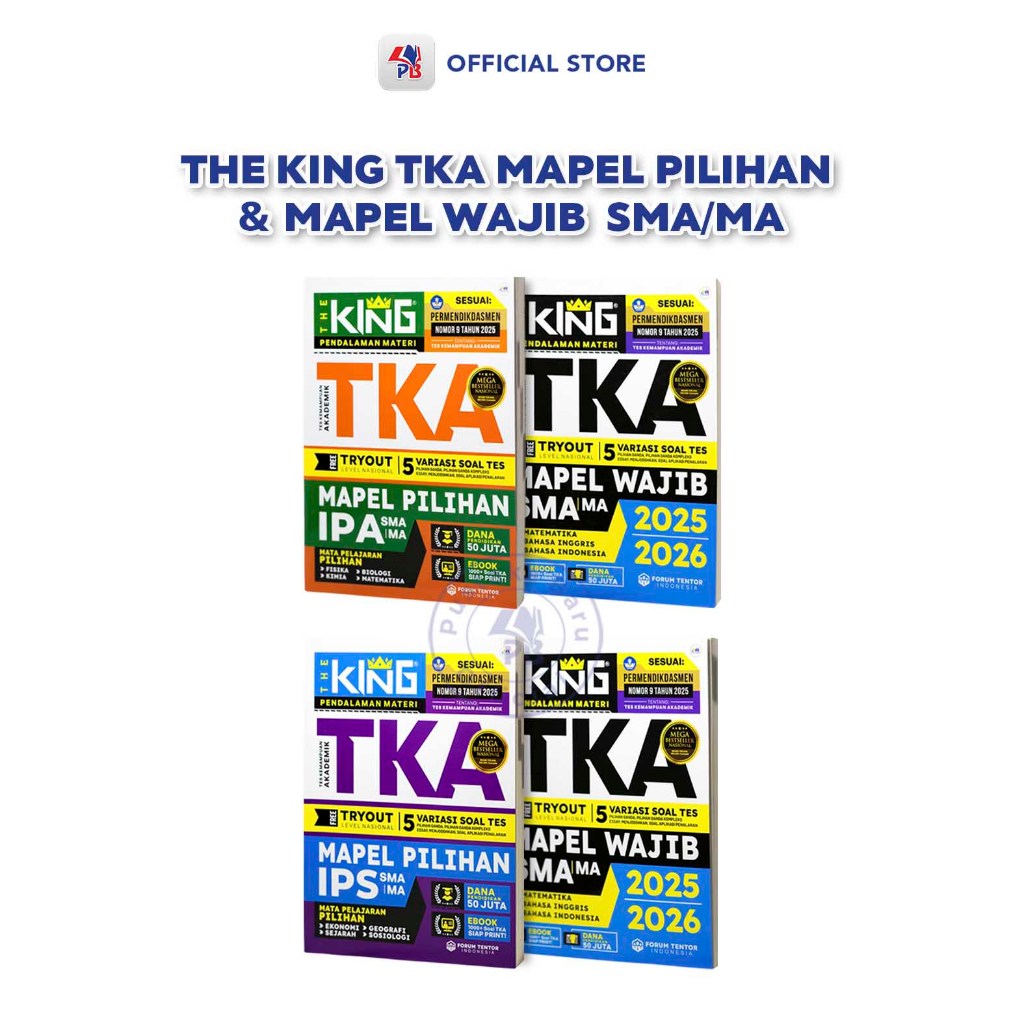Jual Buku TKA 2025/2026 SMA : Bundling TKA SMA MA 2025 2026 / The King ...