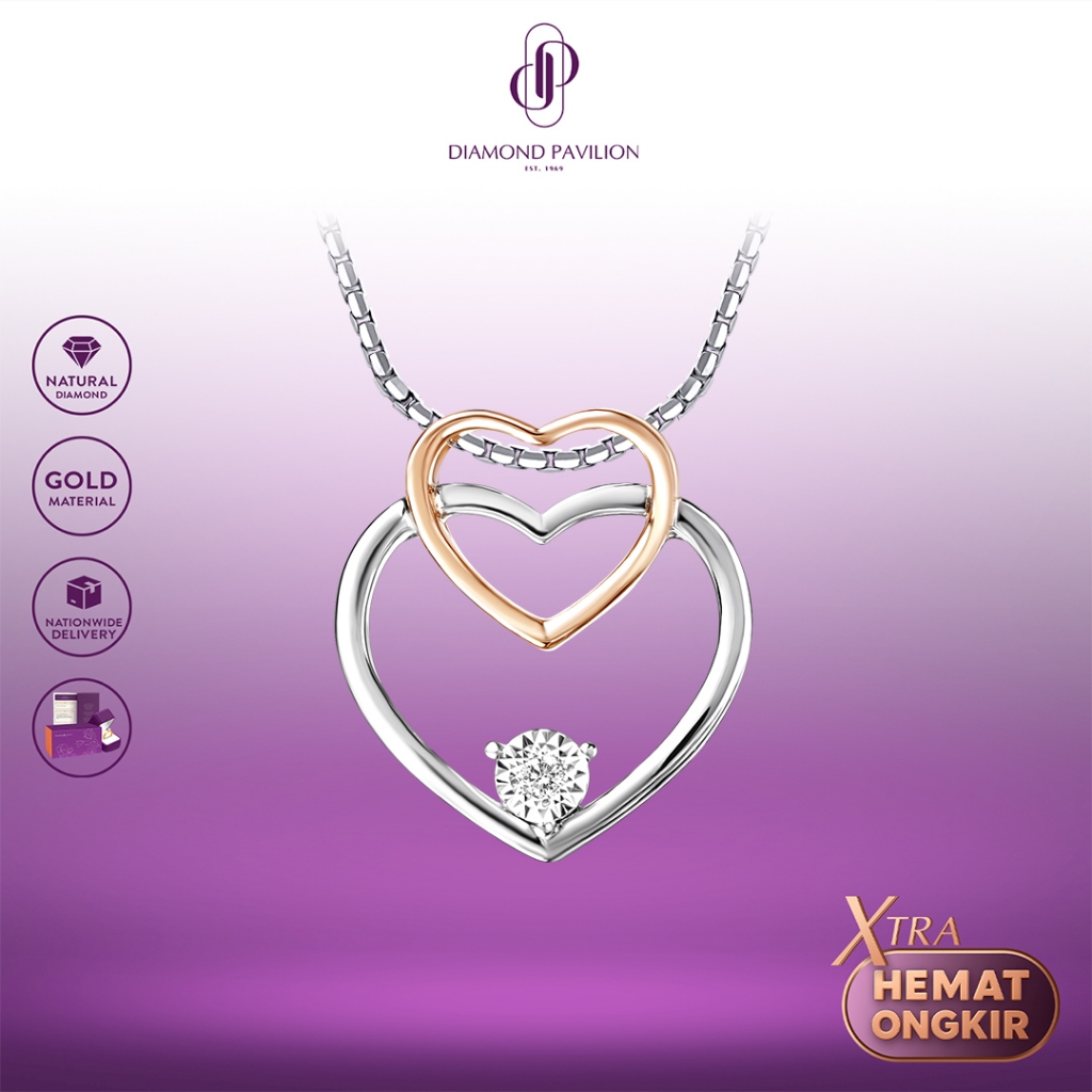 Jual Diamond Pavilion Liontin Emas Batu Berlian Avery Pendant | Shopee Indonesia