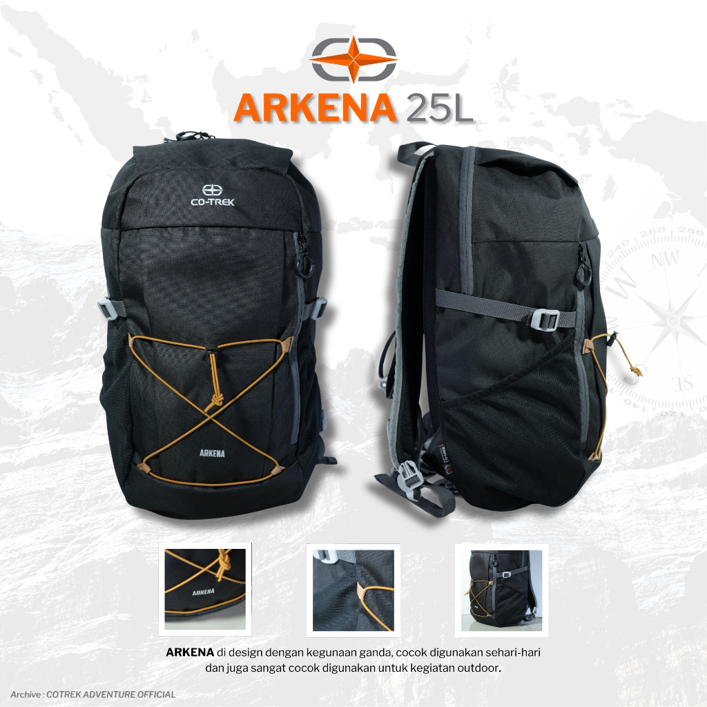 Jual Daypack Arkena 25L Ransel Outdoor Cotrek Adventure | Shopee Indonesia