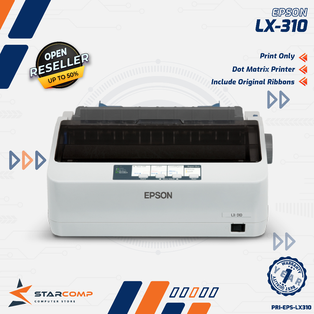 Jual Epson LX-310 Printer Dot Matrix Print Only Include Ribbon | Shopee ...