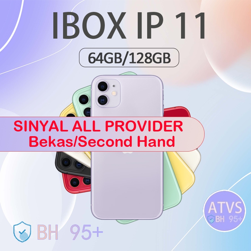 Jual IBOX SECOND IP 11 128GB/64GB FULLSET MULUS GOOD CONDITIONS BH 95+ SECOND HAND | Shopee ...