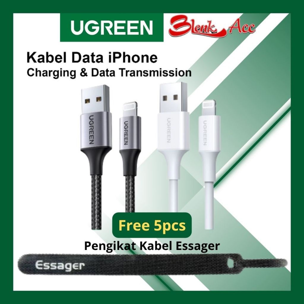 Jual [MFi] Kabel UGREEN Iphone USB To Lightning Kabel Charger 2.4A For ...
