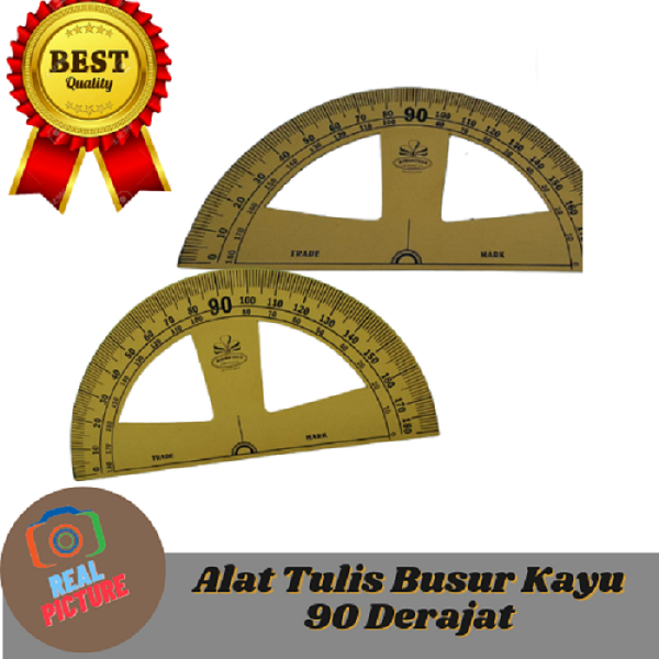 Jual Penggaris Busur Kayu JUMBO BESAR untuk Guru sekolah MATEMATIKA ...