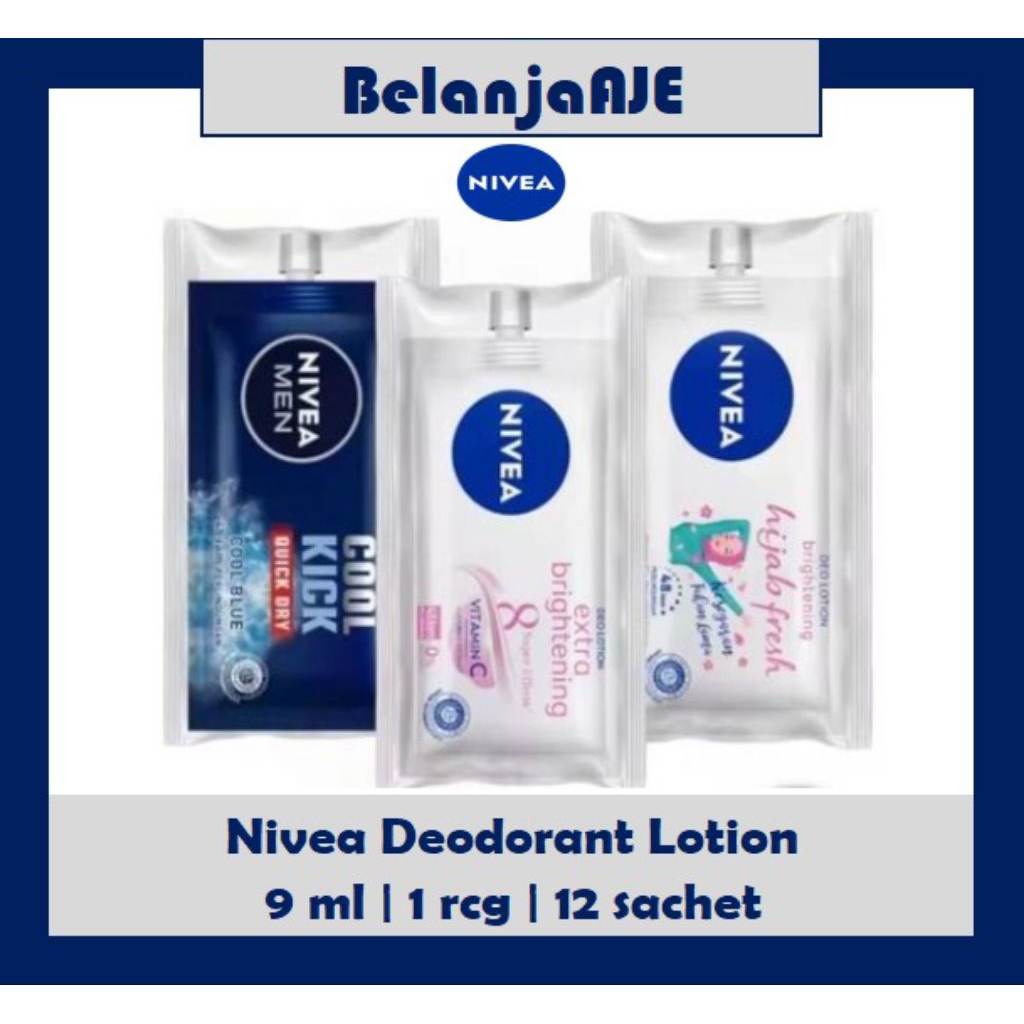Jual Nivea Deodorant Deolotion Man cool kick & Women extra brightening ...