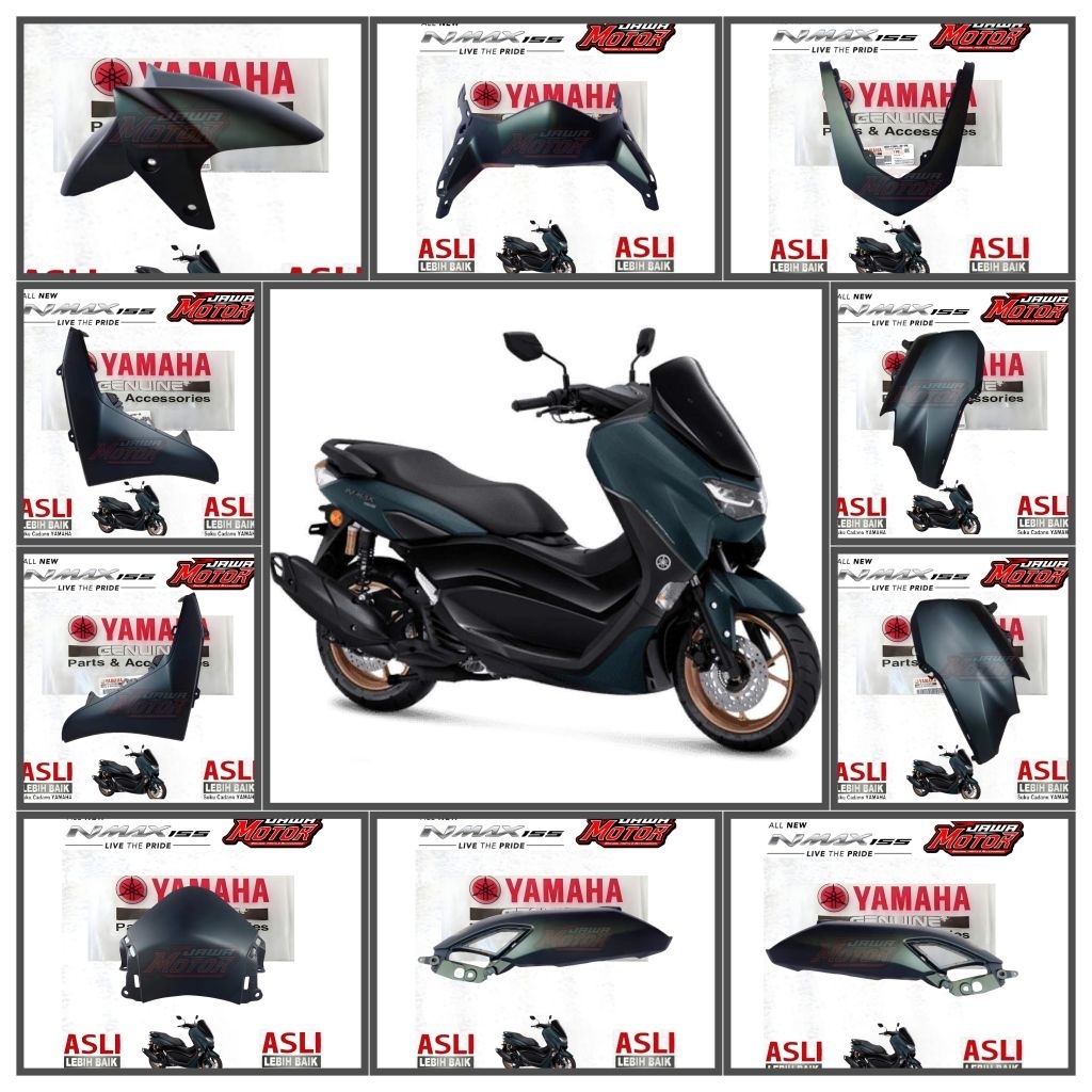 Jual COVER BODY HALUS SATUAN ALL NEW NMAX 155 HIJAU DOFF ORIGINAL ...