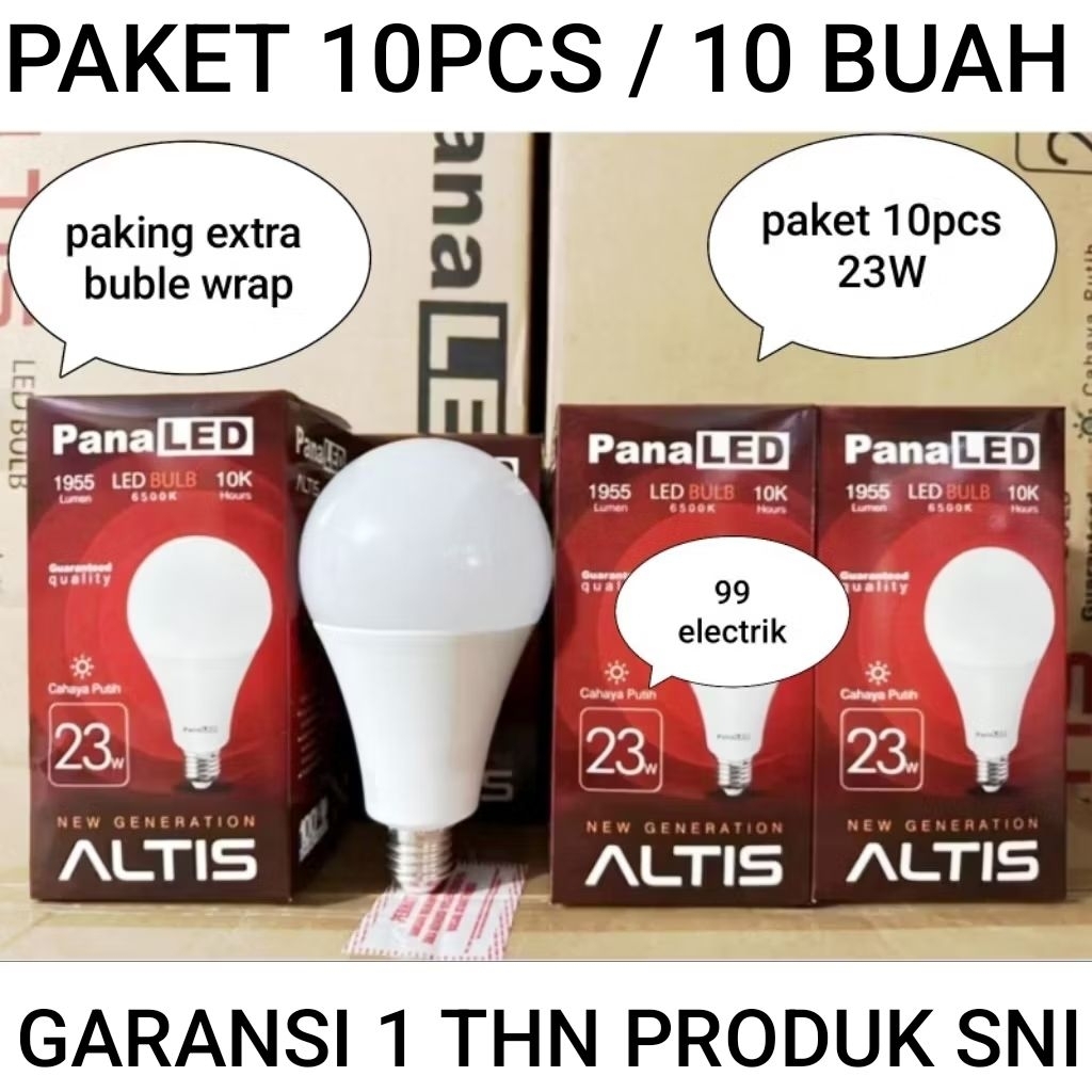 Jual BOHLAM LED / LAMPU LED PANALED ALTIS PAKET 10PCS | Shopee Indonesia