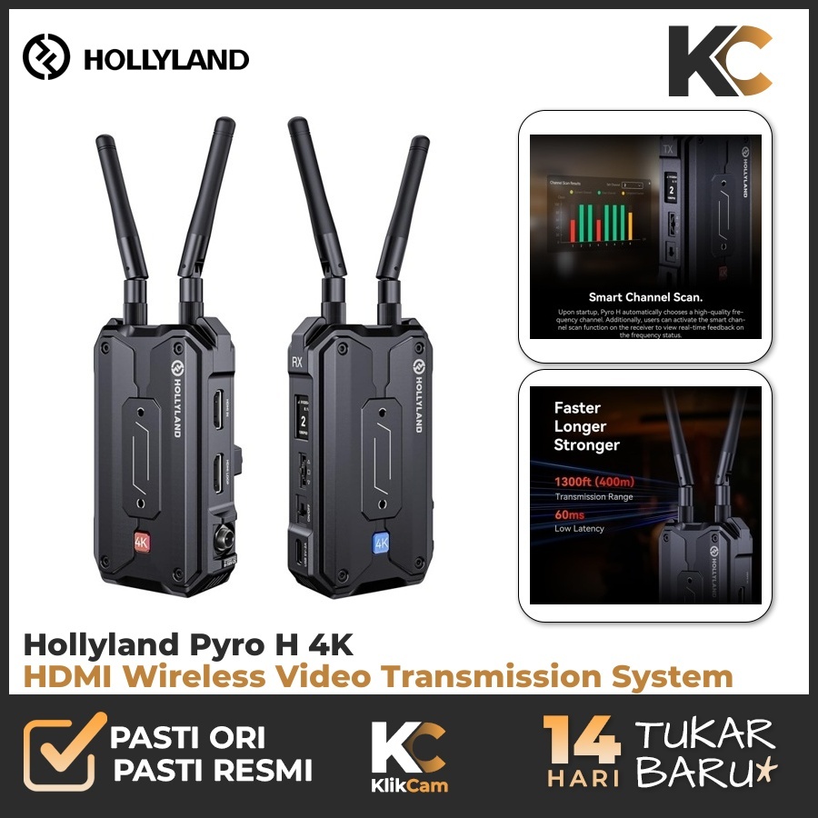Jual Hollyland Pyro H 4K HDMI Wireless Video Transmitter Garansi Resmi | Shopee Indonesia