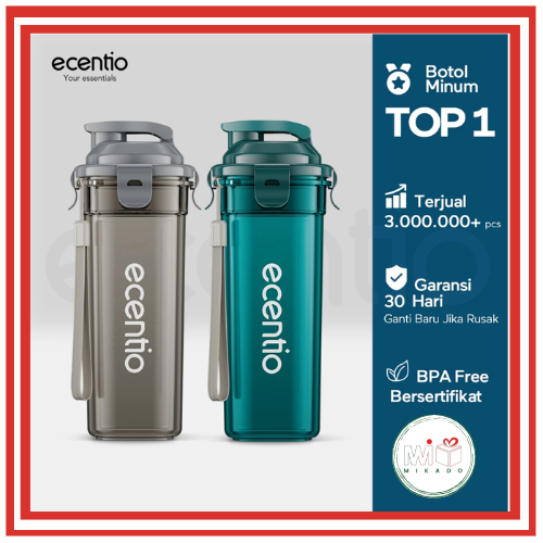 Jual ECENTIO BOTOL MINUM OLAHRAGA 500 ML 50201/02 | Shopee Indonesia