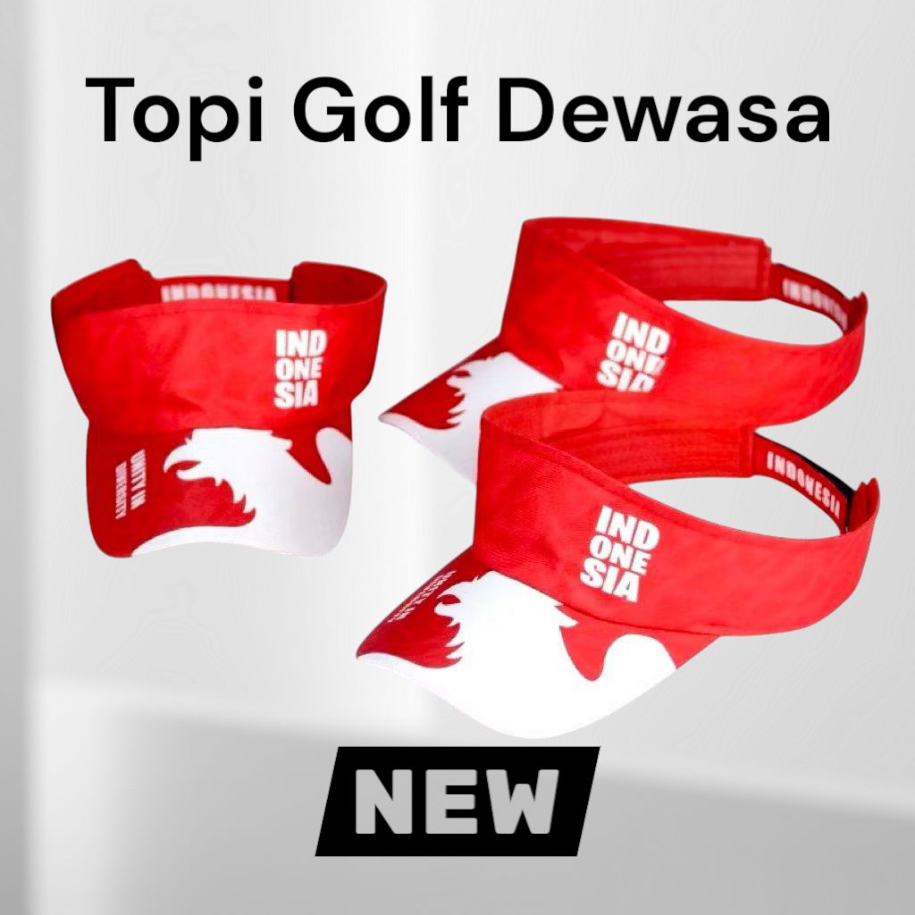 Jual RS Topi Golf Dewasa Merah Putih Tema Kemerdekaan Dan Polos Pria ...