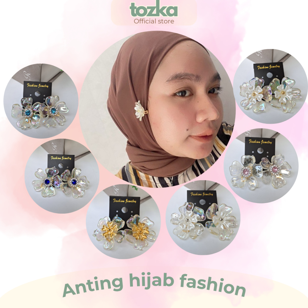 Jual Anting Klip Hijab I Anting Jepit | Shopee Indonesia