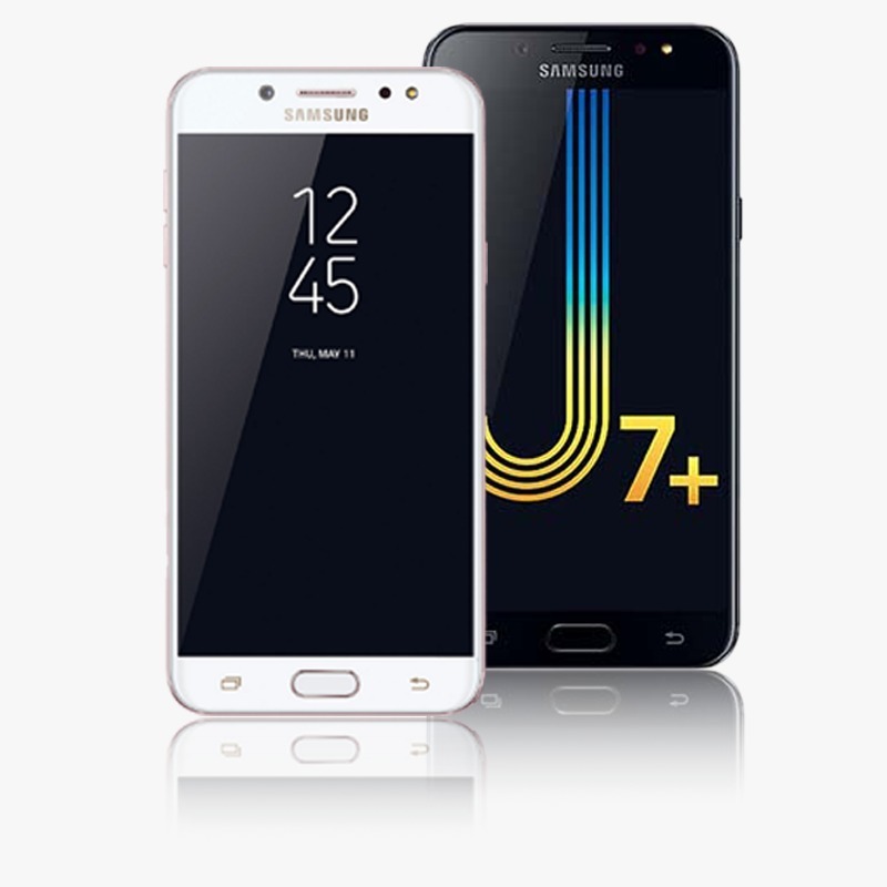 Jual LCD SAM J7 PLUS / C7 2018 / C710 / C7100 BLACK OLED (FINGERPRINT ...