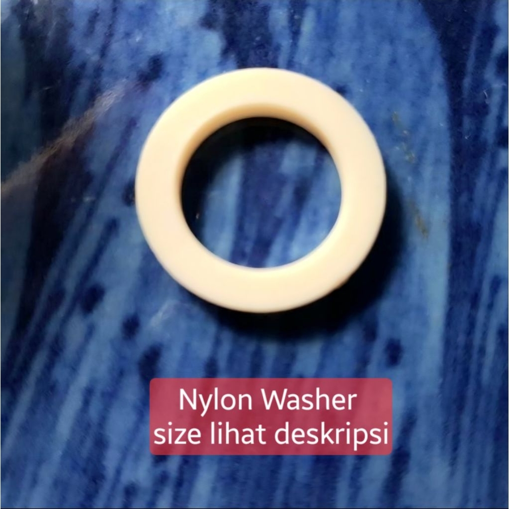 Jual Nylon nilon plastik flat plat seal gasket washer cincin ring oring ...