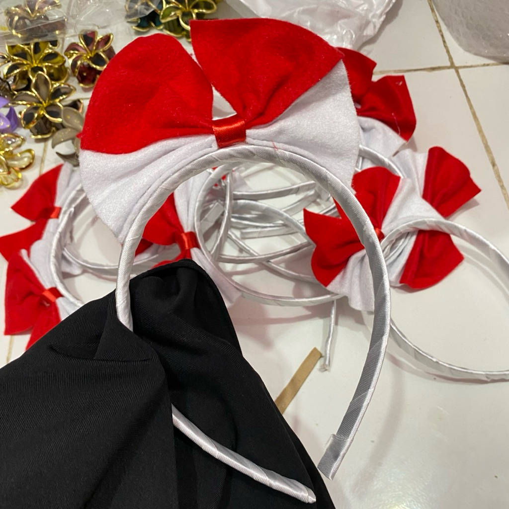 Jual Bando merah putih/bandana pita merah putih/bando 17 agustusan ...