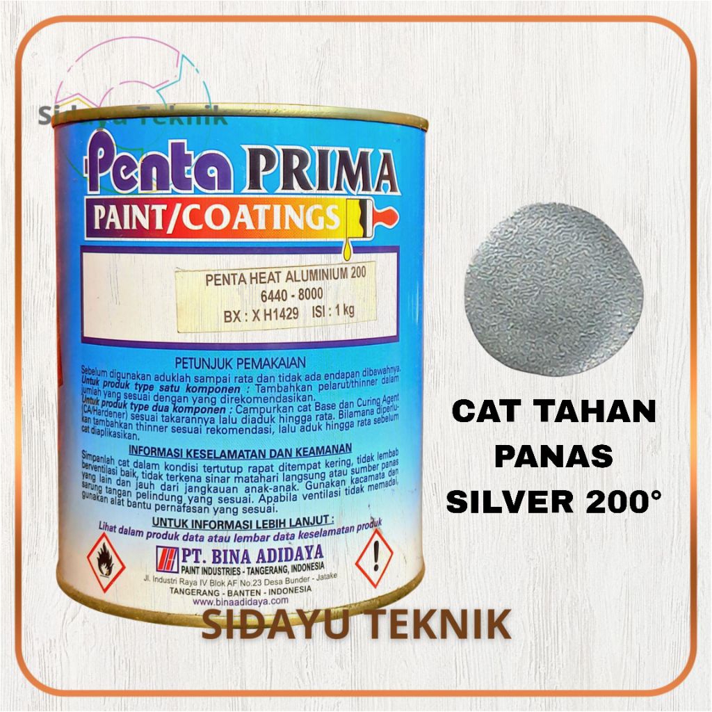 Jual Cat Tahan Panas Anti Panas Penta Heat Aluminium 200 | Shopee Indonesia