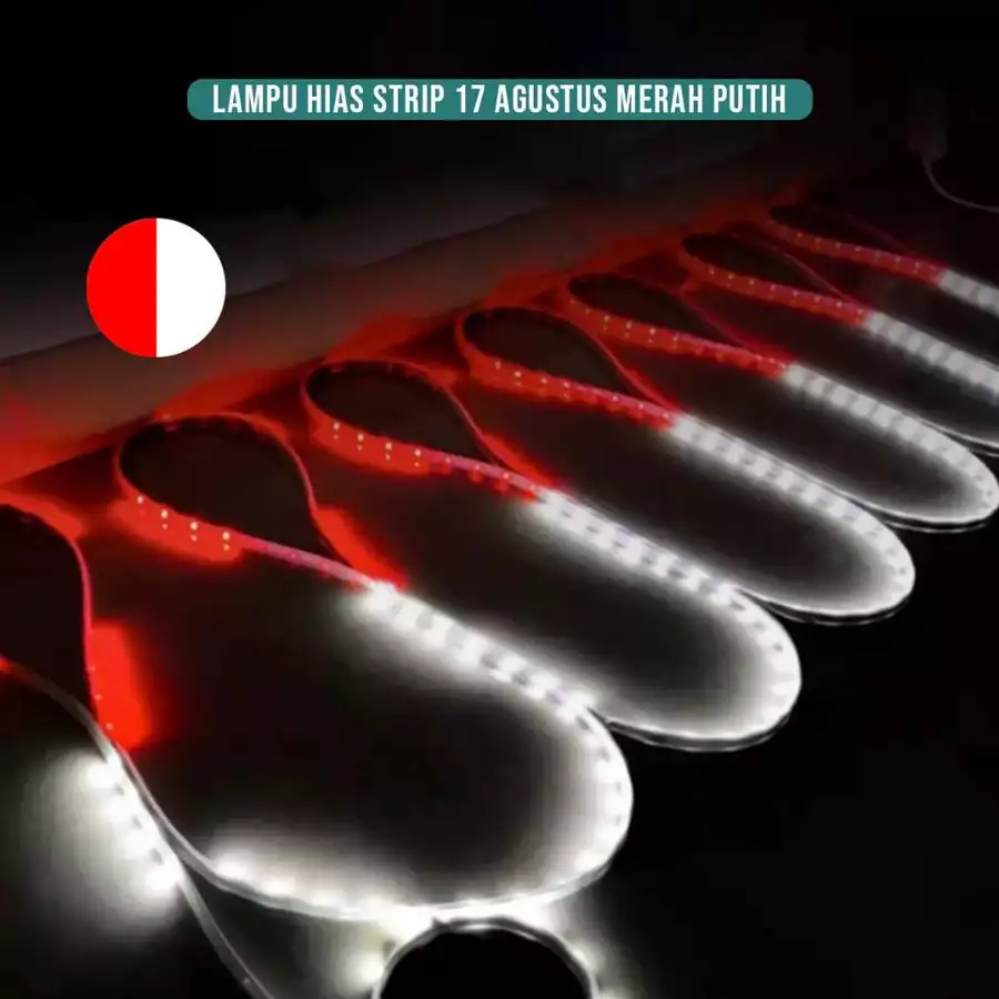 Jual Led strip selang merah putih 17 agustus / Lampu selang METERAN ...