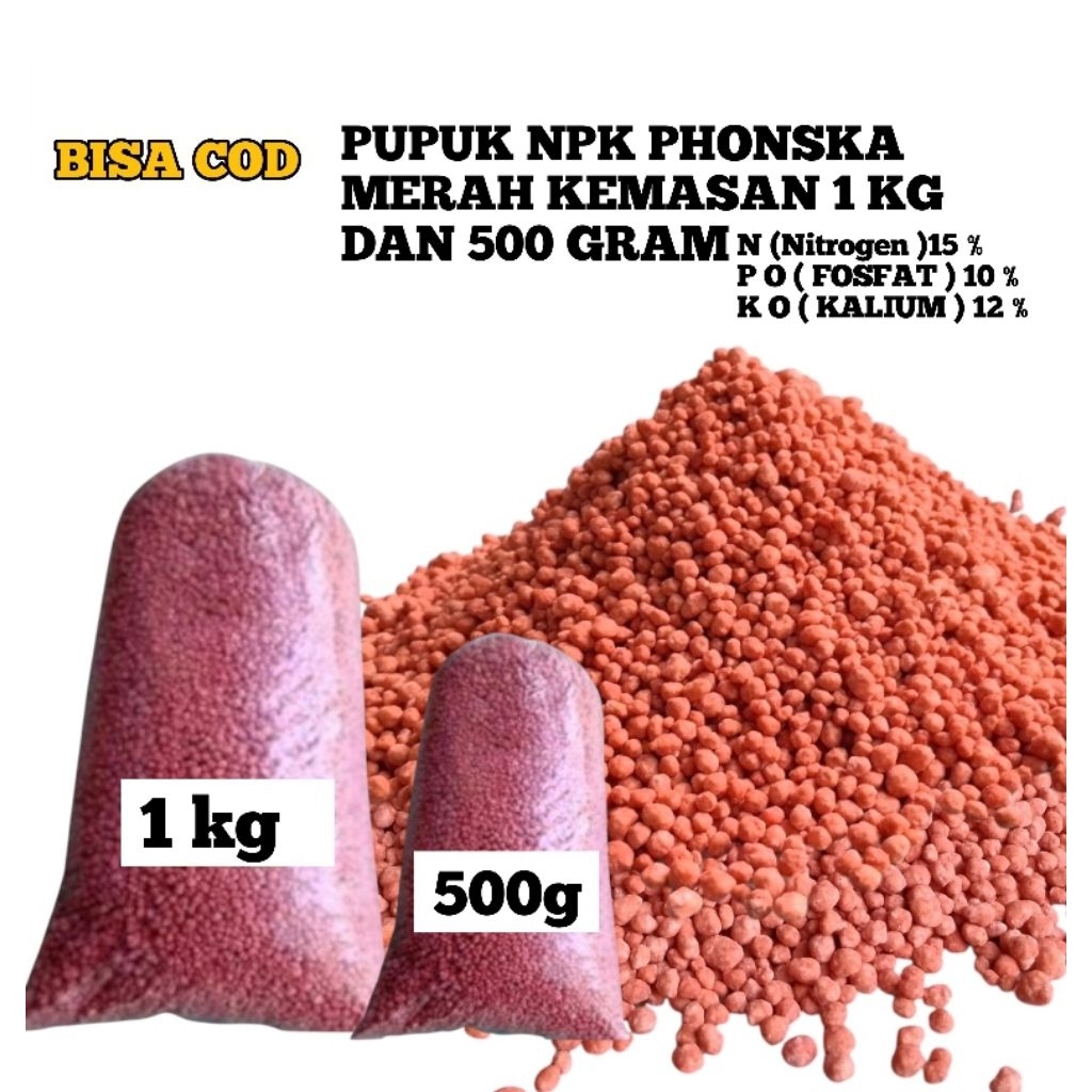 Jual Pupuk NPK Phonska Kemasan 1kg / Pupuk NPK Phonska Nitrogen 15 ...