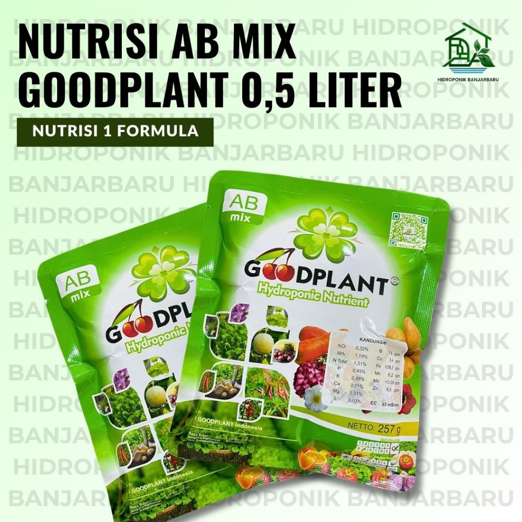 Jual NUTRISI AB MIX GOODPLANT 500 ML UNTUK SEMUA TANAMAN NUTRISI ...