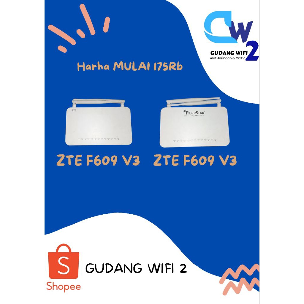 Jual ZTE F609 v3 GPON ONT ROUTER WIRELESS | Shopee Indonesia