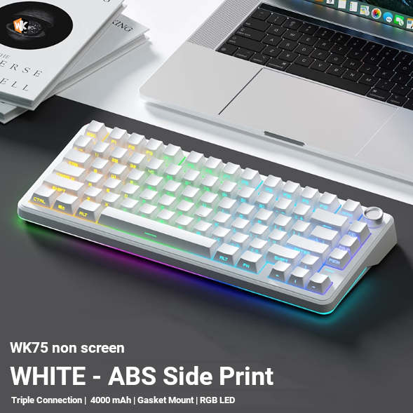 Jual Mechanical Keyboard Weikav WK75 White Three Mod Non-screen version ...