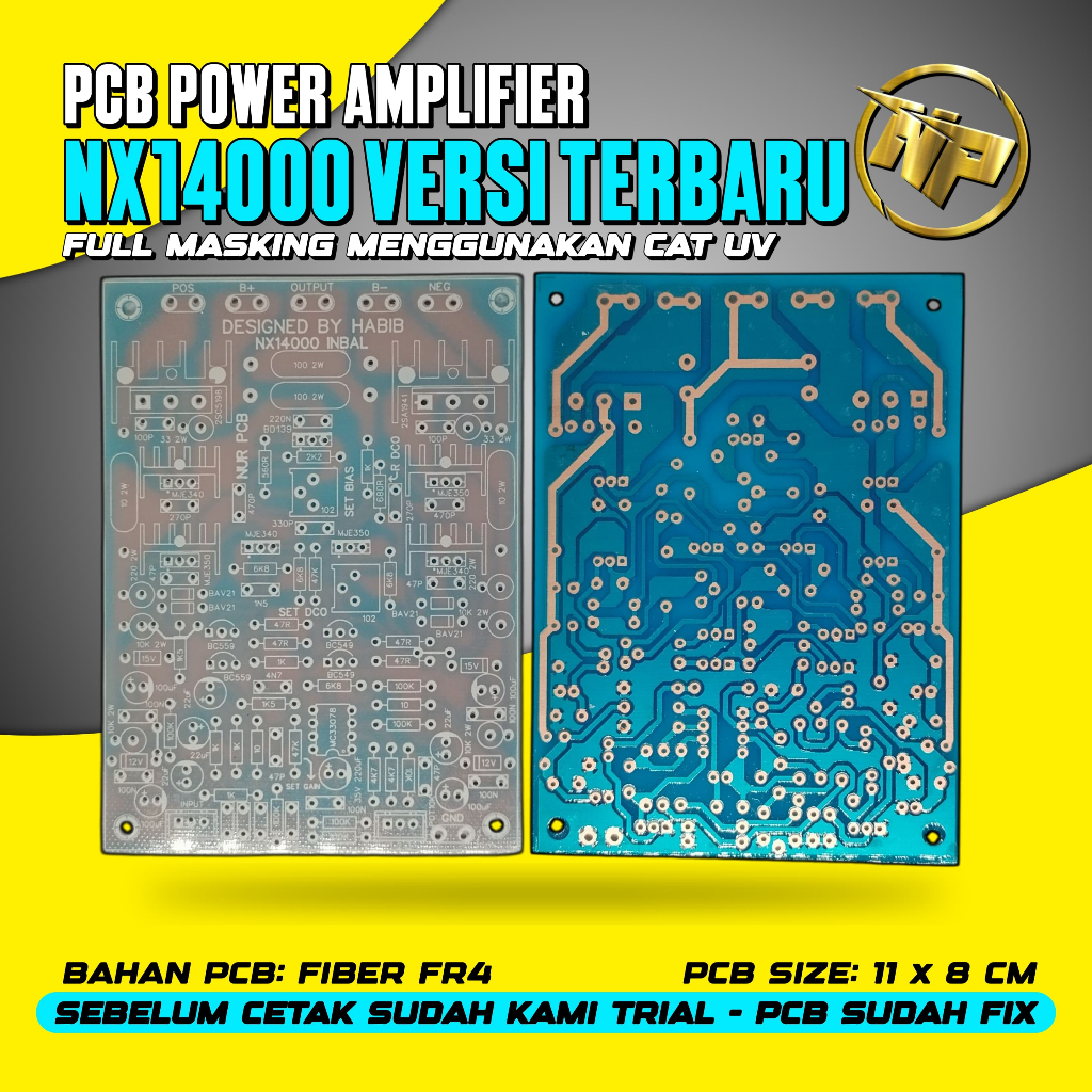 Jual NUR PCB - Pcb nx14000 inbal | pcb power amplifier input balance | pcb nx 14000 | bahan ...