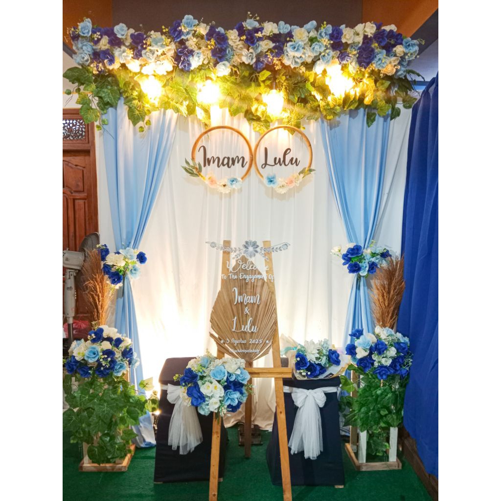 Jual Dekorasi Lamaran/ Tasyakuran/Khitanan Backdrop Murah (Hanya Lokasi ...