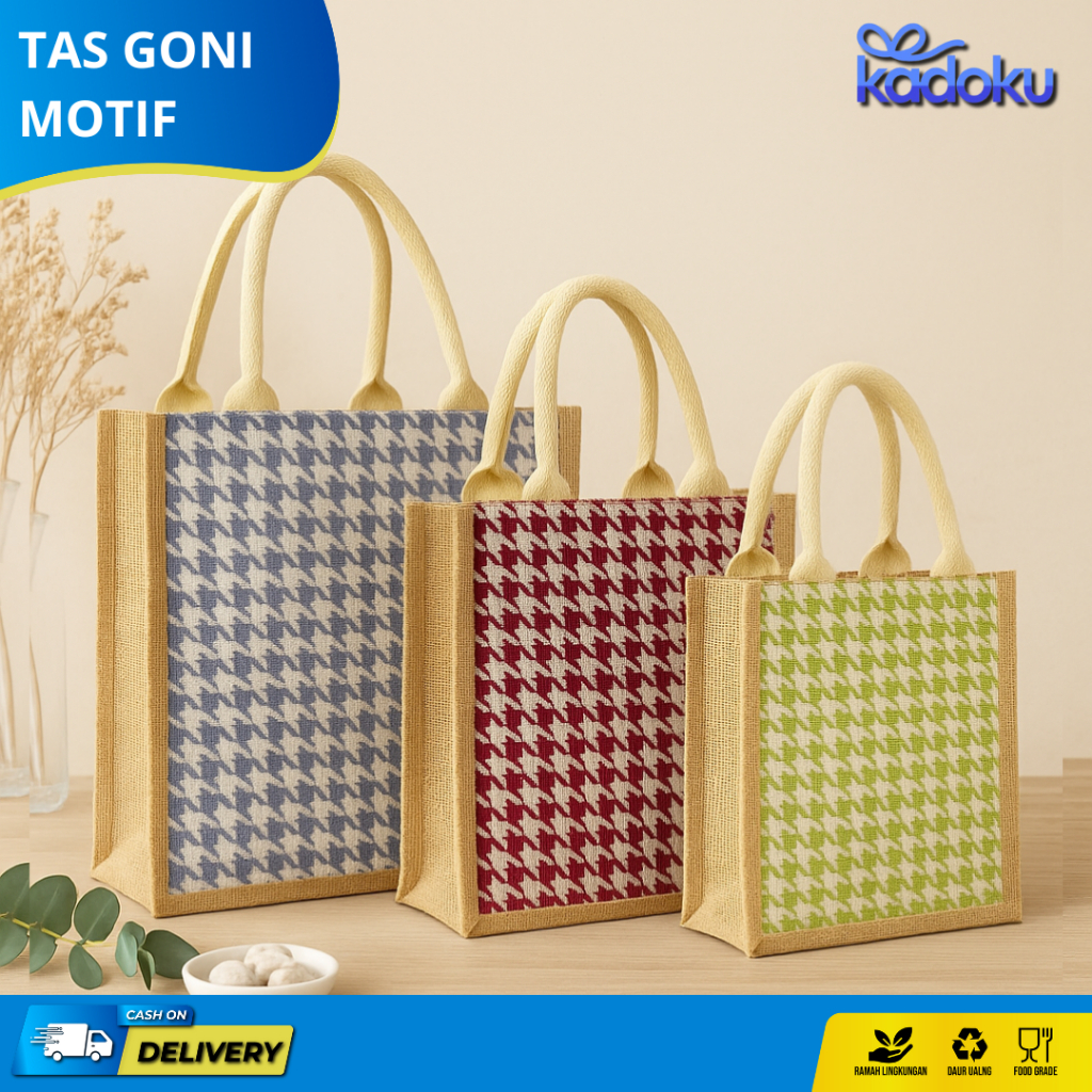 Jual Tote Bag Goni / Tas Goni Motif / Goodie Bag Goni / Tas Goni ...