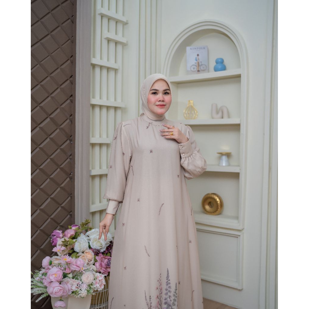 Jual Sanlia-Lady Dress Shifon Chery Gamis Simpel Mewah Bisa Buat ...