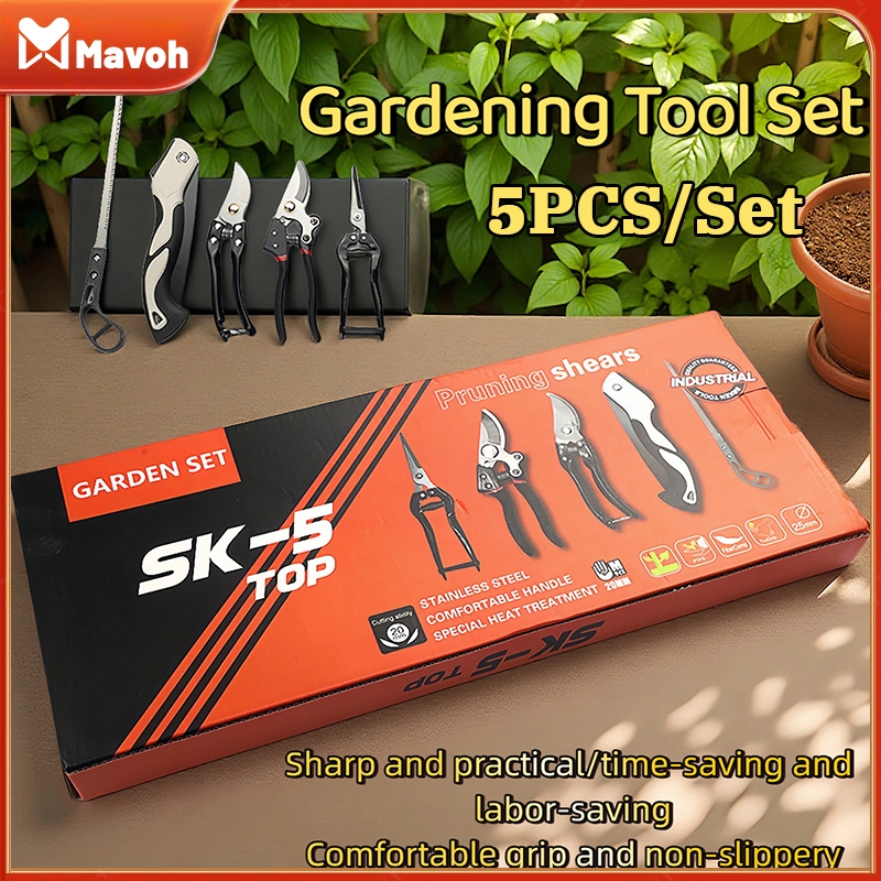 Jual Alat Kebun Pemotong Dahan Ranting Set 5PCS Gunting dan Gergaji ...