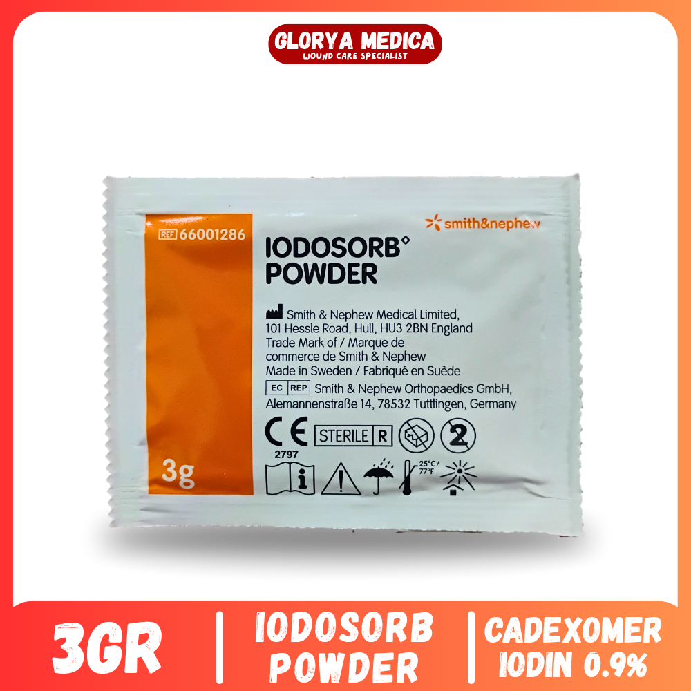Jual Iodosorb Powder 3g | Antiseptik Luka | Serbuk Penyembuh Luka ...