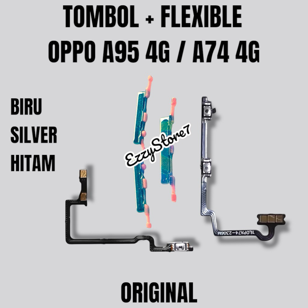 Jual TOMBOL + FLEXIBLE ON OFF VOLUME OPPO A95 4G / A74 4G ORIGINAL FULLSET | Shopee Indonesia