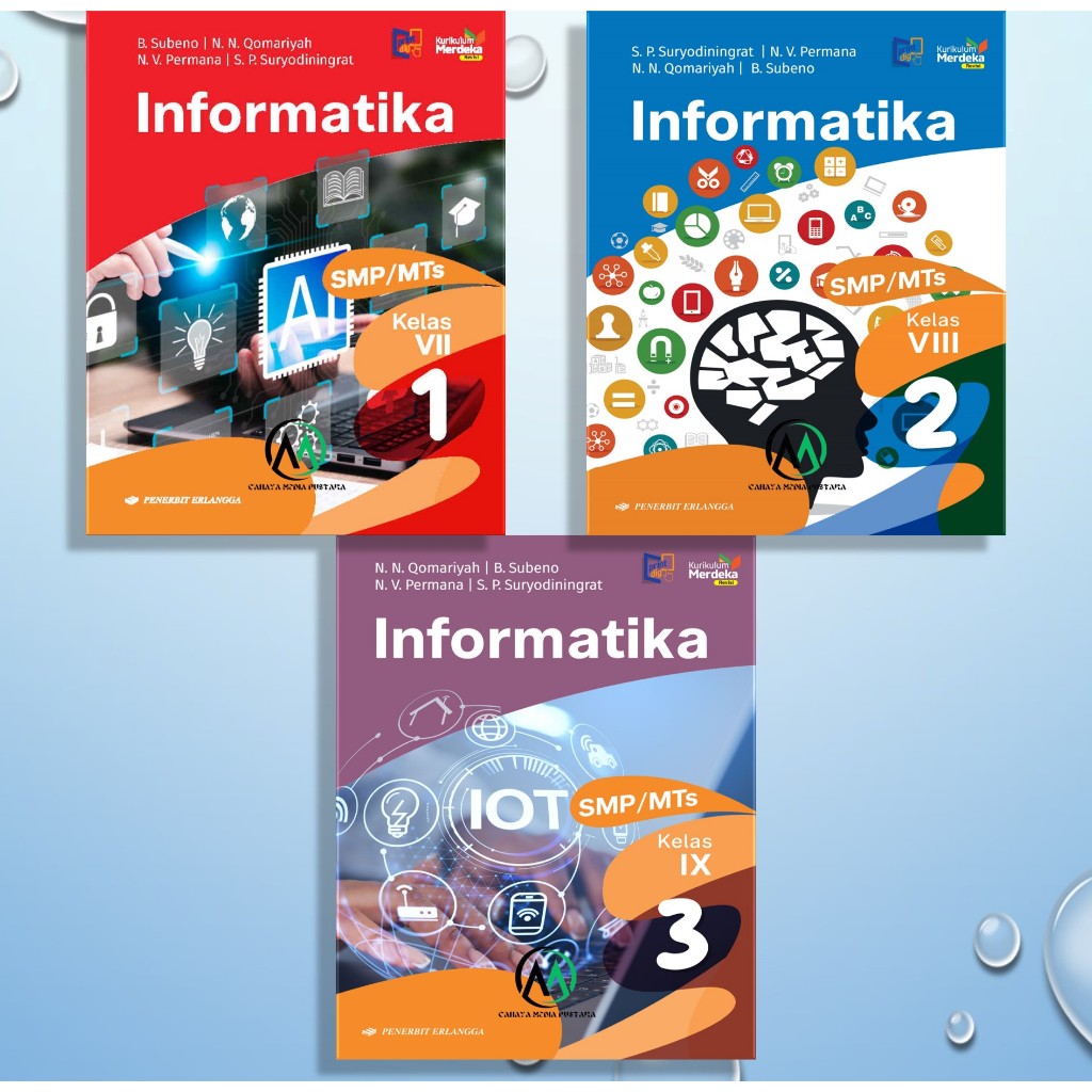 Jual [Penerbit Erlangga] INFORMATIKA SMP/MTS FULL COLOR KELAS 7, 8 & 9 KURIKULUM MERDEKA ...