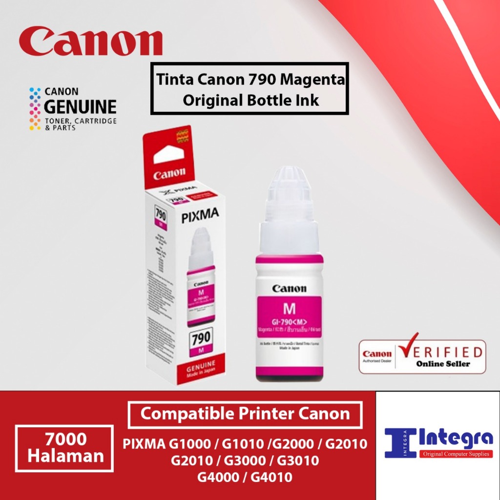 Jual Tinta Canon 790 Magenta Original Datscript Ink Bottle Tinta ...