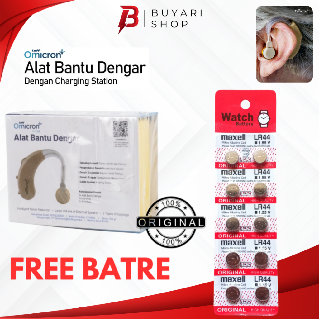 Jual PREMIUM!!! TAFFOMICRON ORIGINAL Alat Bantu Dengar Denger Telinga ...