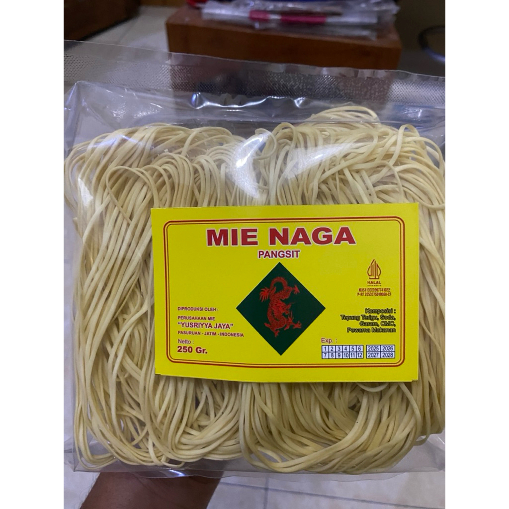 Jual Mie Lidi/Pangsit kering kemasan 250 g MieAyam/MieGacoan/MieYamin ...