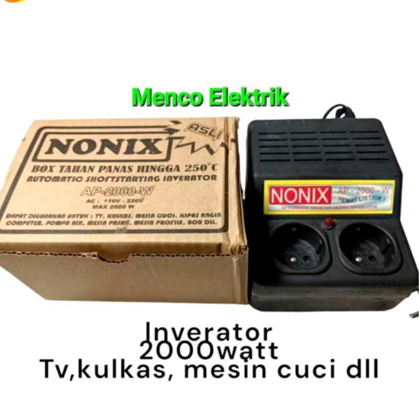 Jual Inverator Nonix 2000 Watt, Penahan Daya Listrik Anti Jeglek ...