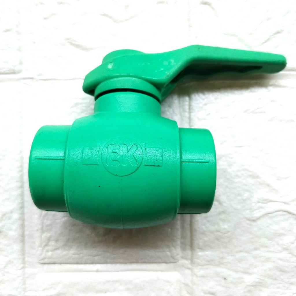Jual Ball Valve PPR EK 3/4 Inch 25mm Stop Kran PPR Kran Air Plastik ...