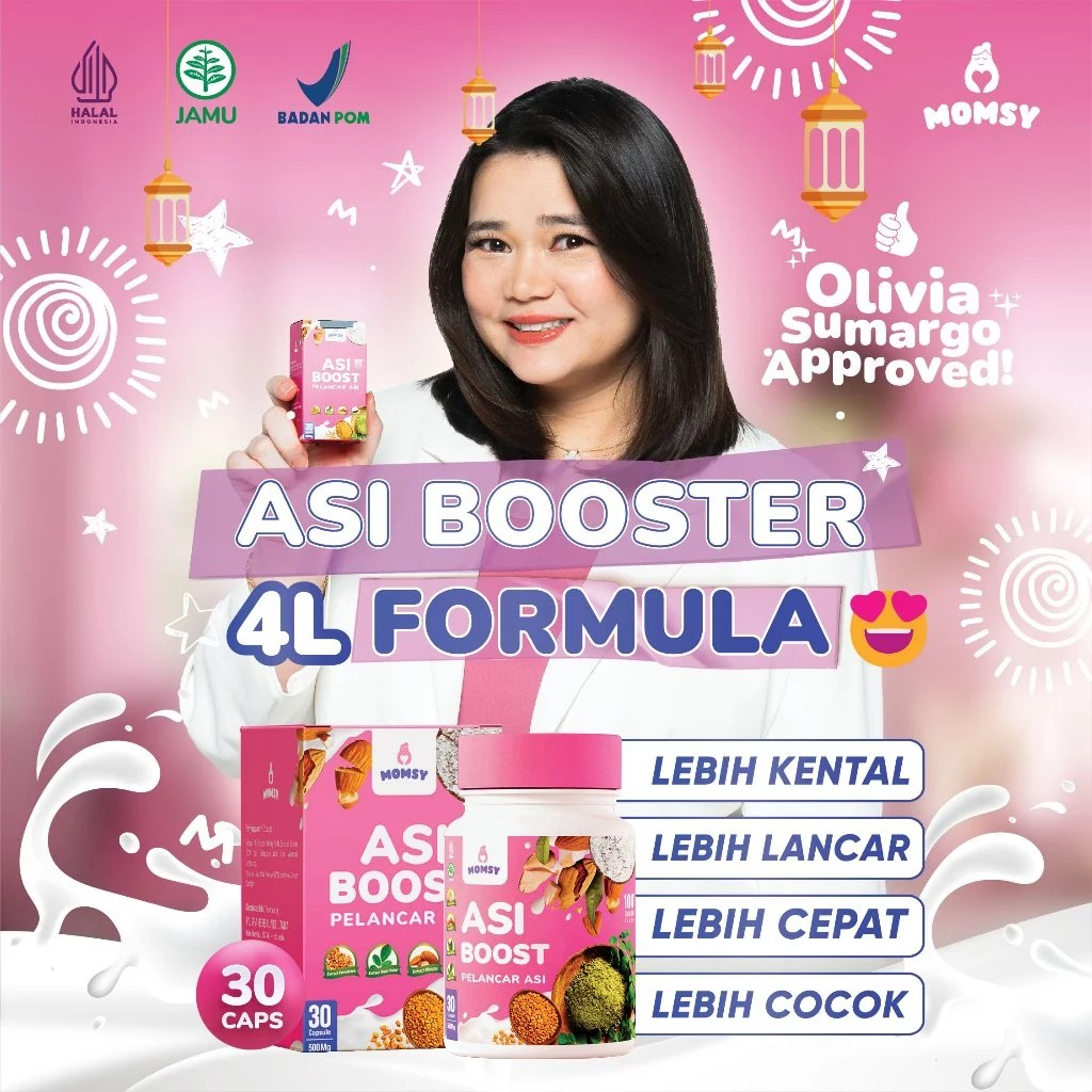 Jual MOMSY Asi Booster Pelancar ASI 30/60 Kapsul BPOM & Halal | Shopee ...