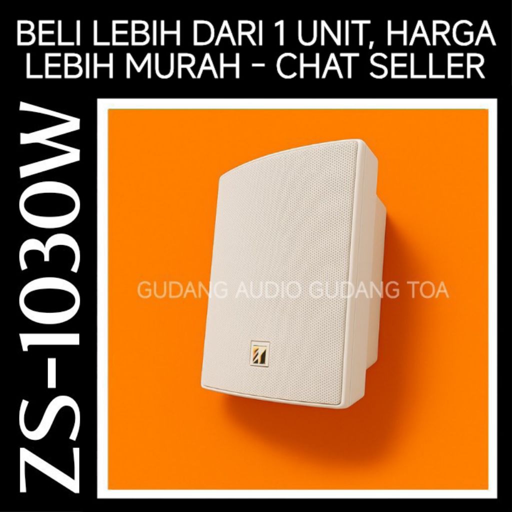 Jual UNIVERSAL SPEAKER DINDING TOA ZS-1030W ZS 1030 30 WATT WARNA PUTIH ...