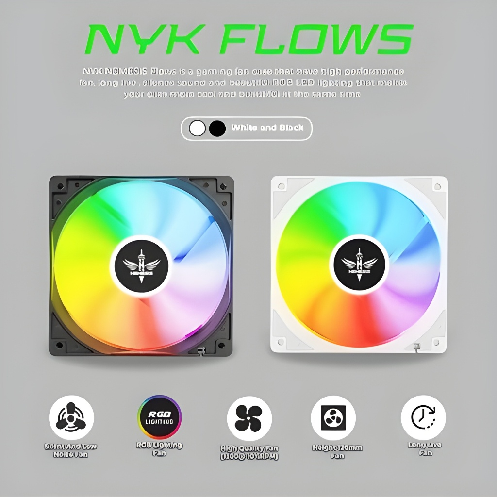 Jual NYK Nemesis Flows 120mm Fan Case RGB | Shopee Indonesia