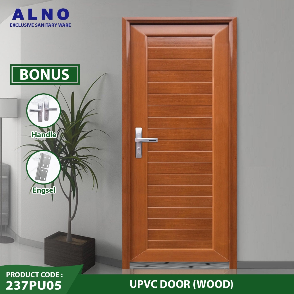 Jual Pintu Kamar Mandi Alno Pintu Toilet UPVC Wood - 237PU05 | Shopee ...