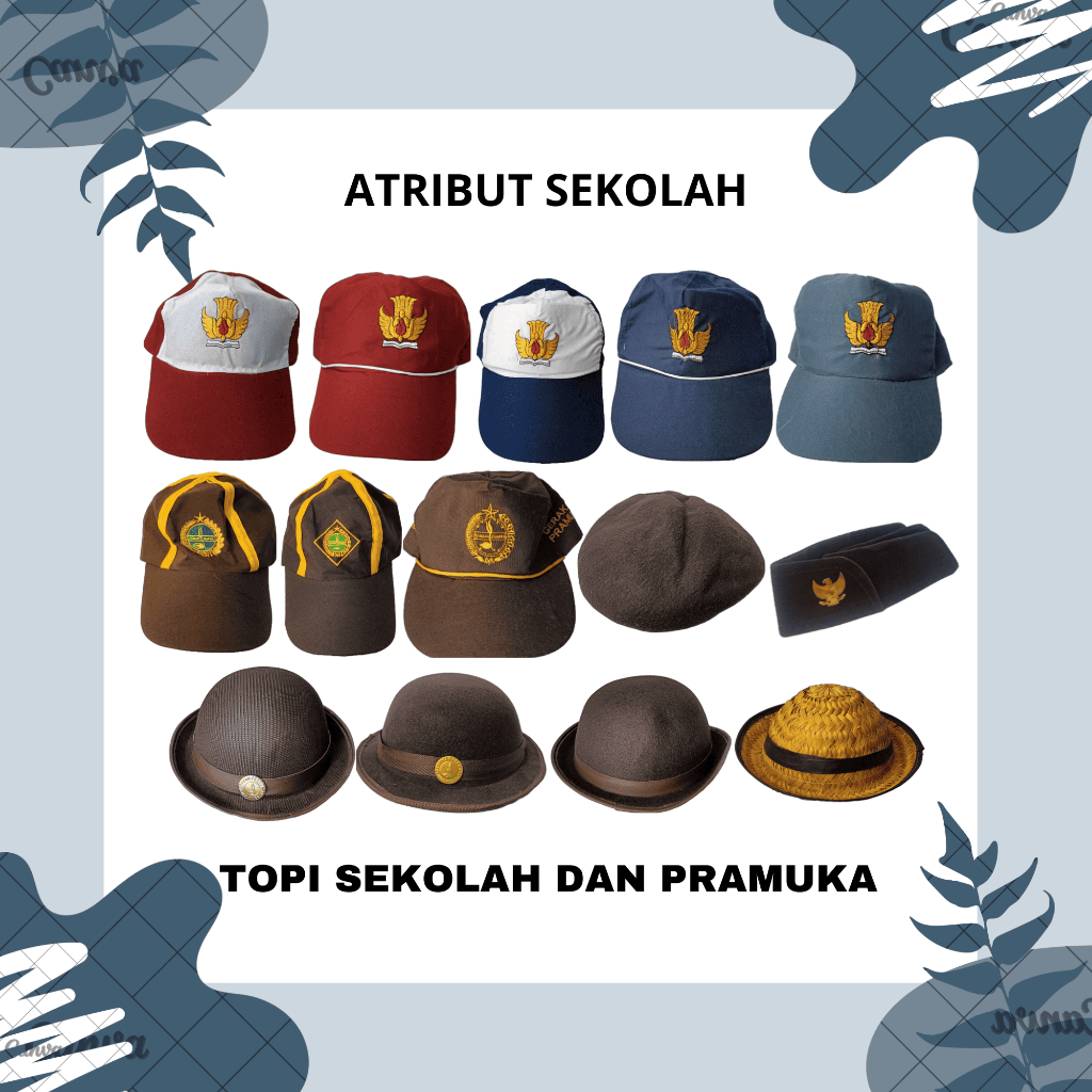 Jual Topi Sekolah SD SMP SMA & Topi Pramuka Lengkap | Atribut Wajib ...
