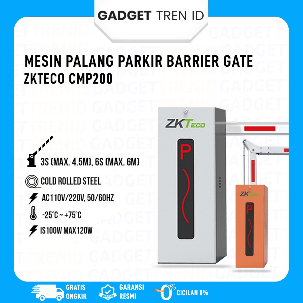 Jual Mesin Palang Parkir Barrier Gate ZKTeco CMP200 Bergaransi Resmi I ...